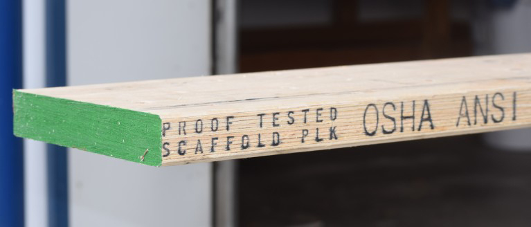 SCAFFOLD-BOARD-EMBOSSINGt | Gateway Graphics & Rubber Stamps Inc | Wood ...